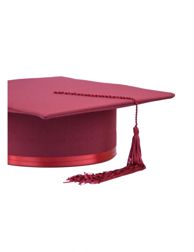 Double cherry graduation cap