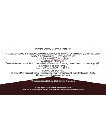 Invitatie absolvire model 9